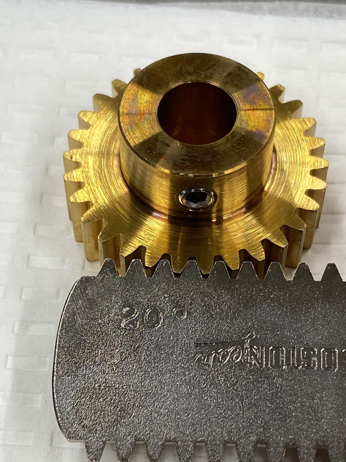 W. M. BERG HEAVY SOLID BRASS SPUR GEAR 24 PITCH 30 TEETH PINION FOR ...
