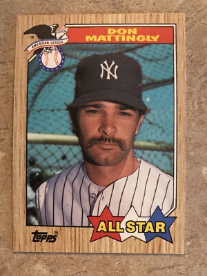 1987 Topps Baseball Don Mattingly # 606 All Star. New York Yankees ...