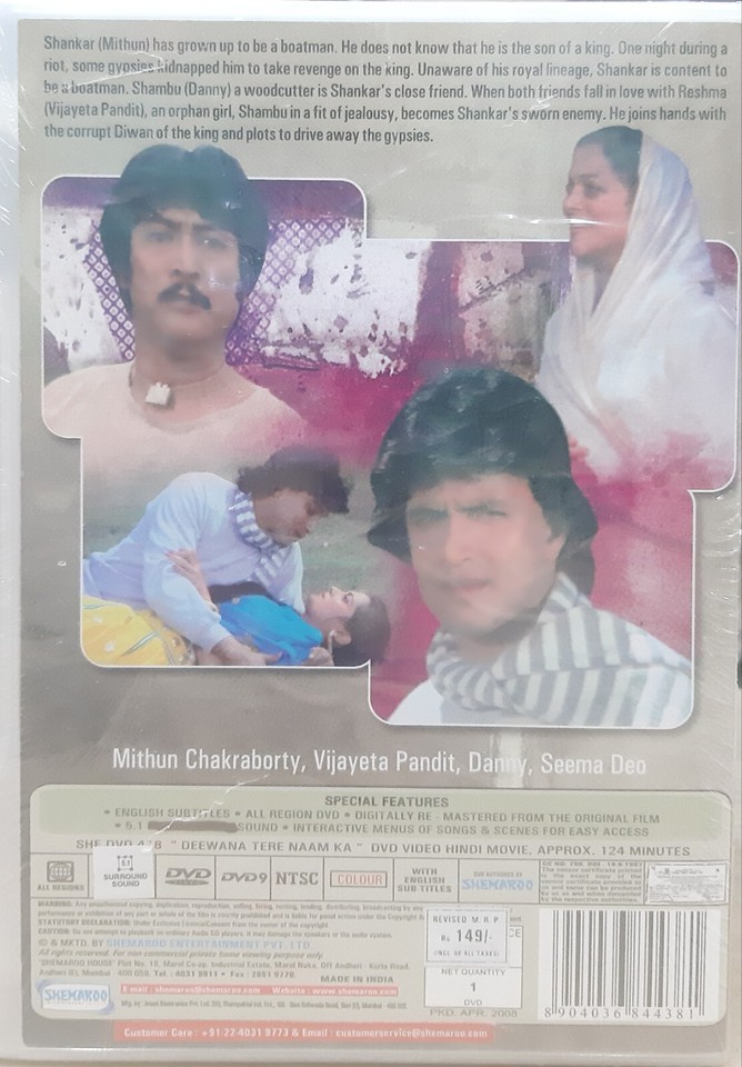 Deewana Tere Naam Ka - Mithun Chakraborty, Danny - Bollywood Hindi ...