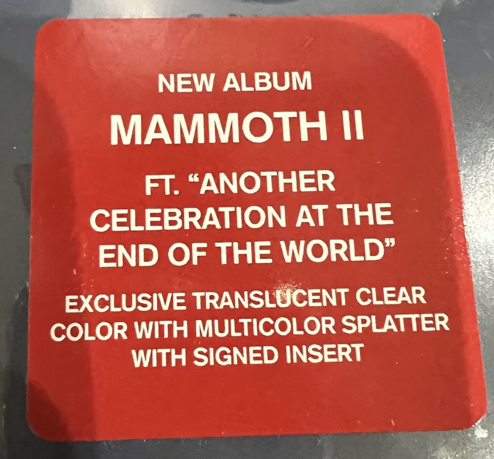 NEW Mammoth WVH II Wolfgang Van Halen Firework Splatter Vinyl LP ...