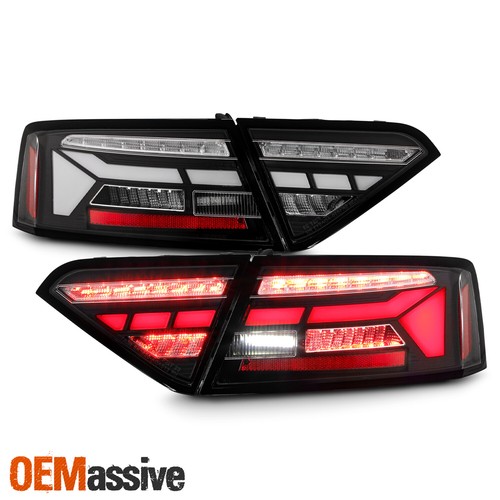 For 2013-2017 Audi A5 / S5 / RS5 Black Tail Lights w/ LED Sequentail ...