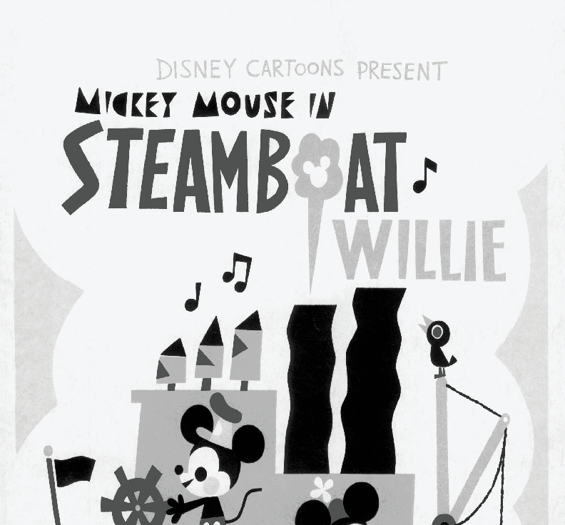Disney Mickey Mouse Steamboat Willie Minnie Mouse SS Willie Poster ...