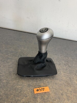 2008-2010 Mercedes W204 C250 C300 OEM Shifter Knob Boot Silver/BLK ...