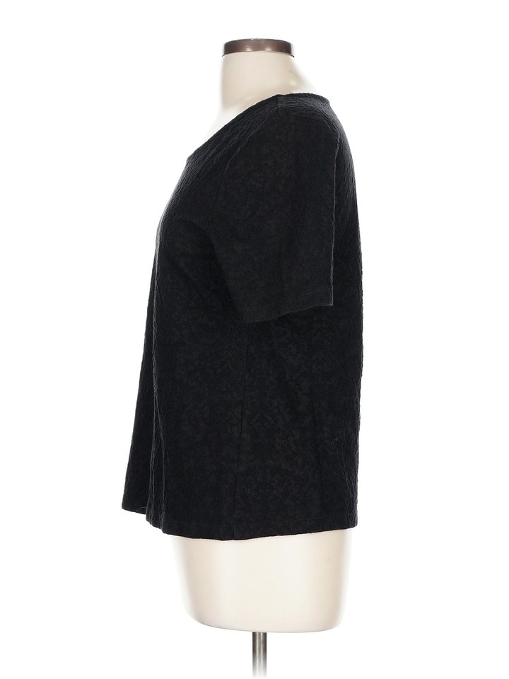 Ann Taylor LOFT Outlet Women Black Short Sleeve T-Shirt L | eBay