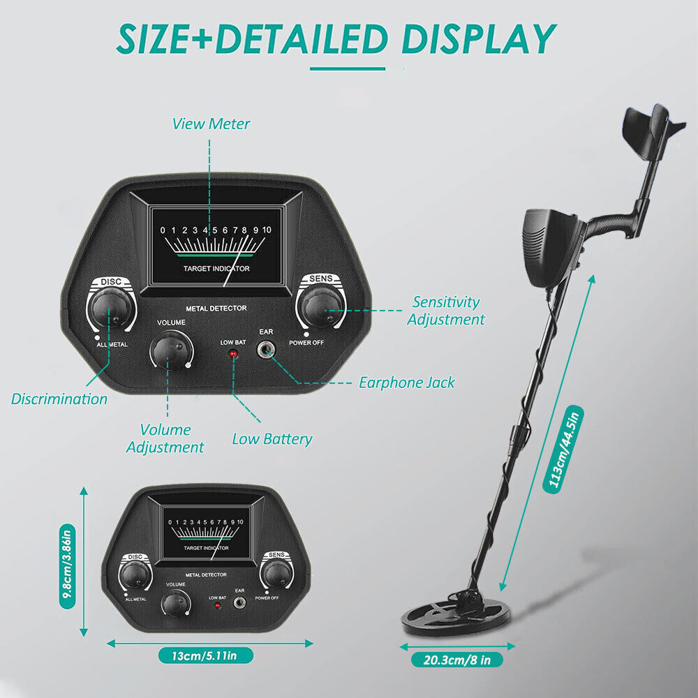 Deep Sensitive Metal Detector KITS Searching Gold Digger Treasure ...