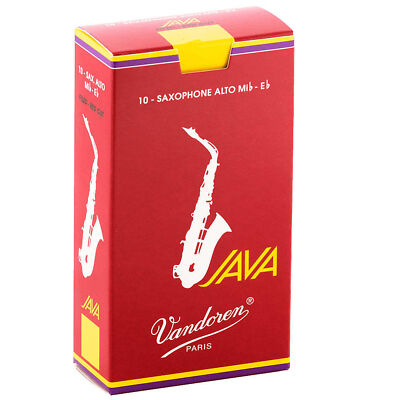 Vandoren Alto Sax Java Red Reeds Strength 1, Box of 10 | eBay