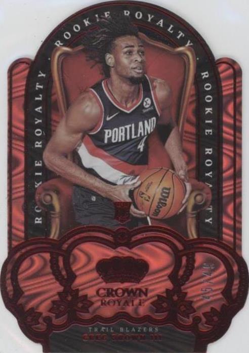 2021-22 Panini Crown Royale - Rookie Royalty Greg Brown III #14 Red /49 ...