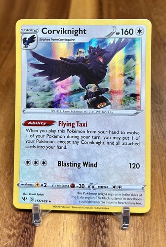 Corviknight 156/189 Holo Darkness Ablaze Pokemon Card NM | eBay