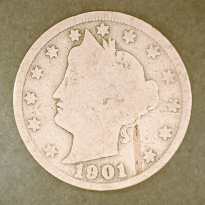 1901 Liberty Head Nickel #20 Low Mintage 26,478,228 Rare Coin | eBay