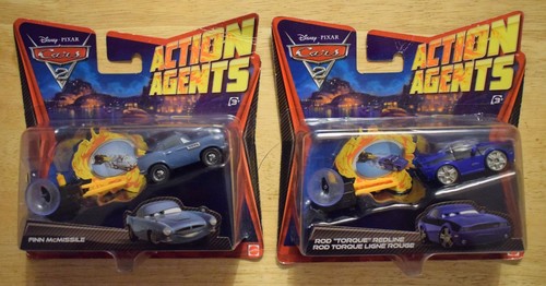 DISNEY PIXAR CARS 2 ACTION AGENTS FINN McMISSILE Or ROD TORQUE REDLINE ...