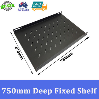 Brand New 750mm Deep Fixed Shelf For 1000mm 19 inch 19" Server Cabinet ...