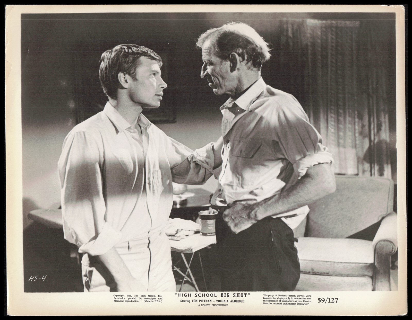 8"x10" B&W Celebrity Publicity Photo Picture High School Big Shot Tom ...