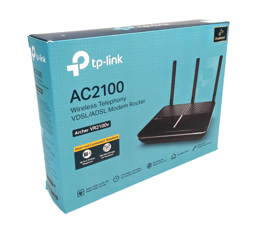 TP-Link Archer VR2100v AC2100 WLAN VDSL/ADSL Netzwerk Router Modem ...