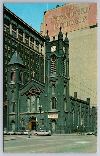 The Old Stone Church Public Square Standard Bldg Cleveland OH Postcard ...