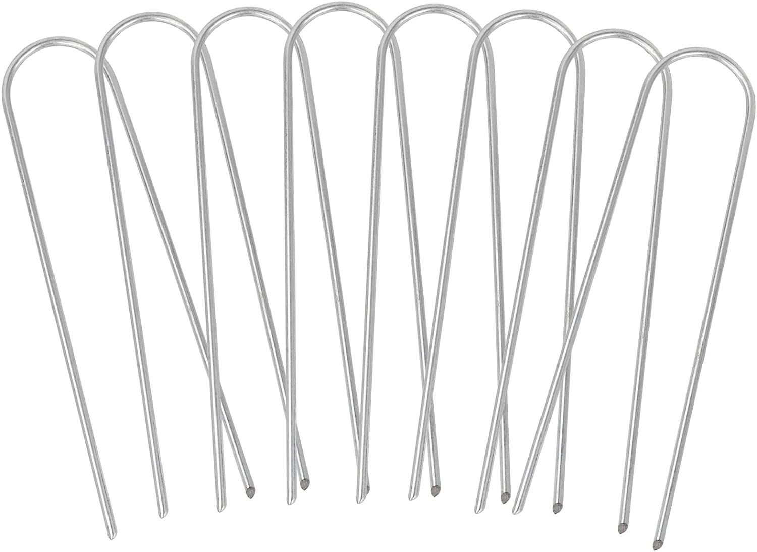 Trampoline High Wind U Stakes Heavy Duty Anchors Galvanized Steel 10pcs ...