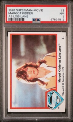 1978 Topps Superman Movie - Margo Kidder as Lois Lane #3 - PSA 7 NM | eBay