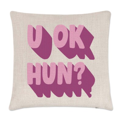 U Ok Hun Cushion Cover Pillow Sarcastic Humour Rude Work Employee Boss ...