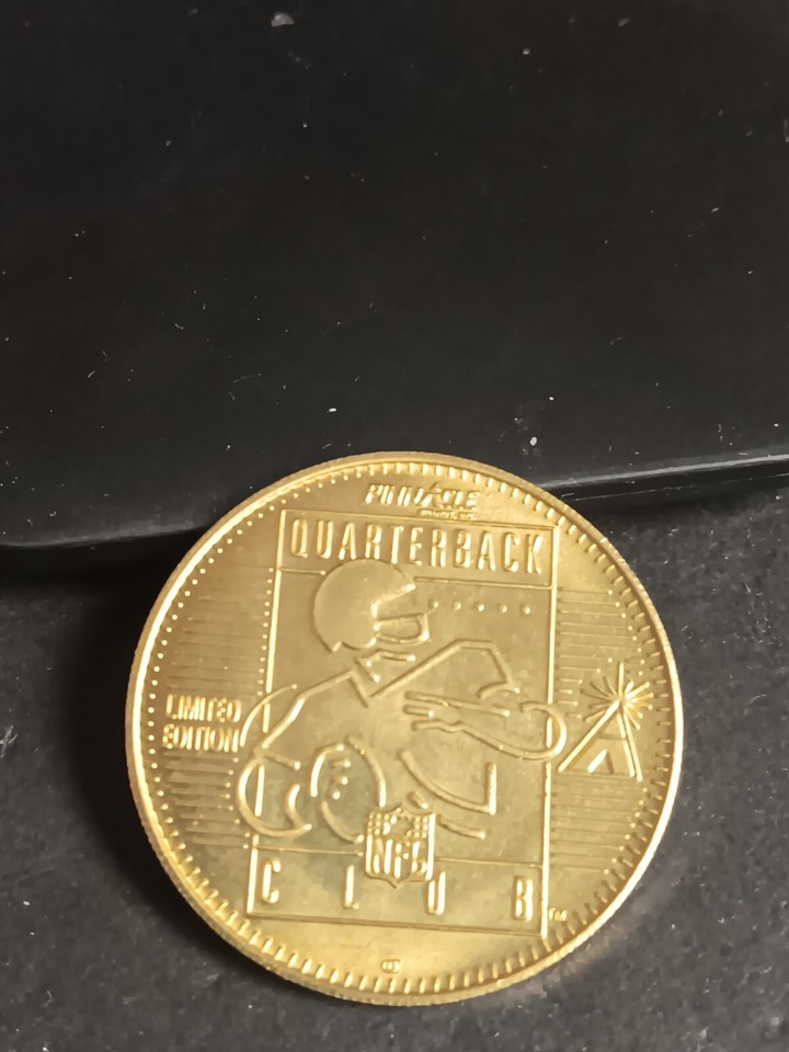 1996 Frank Reich - Pinnacle NFL Quarterback Club Coin - Carolina ...