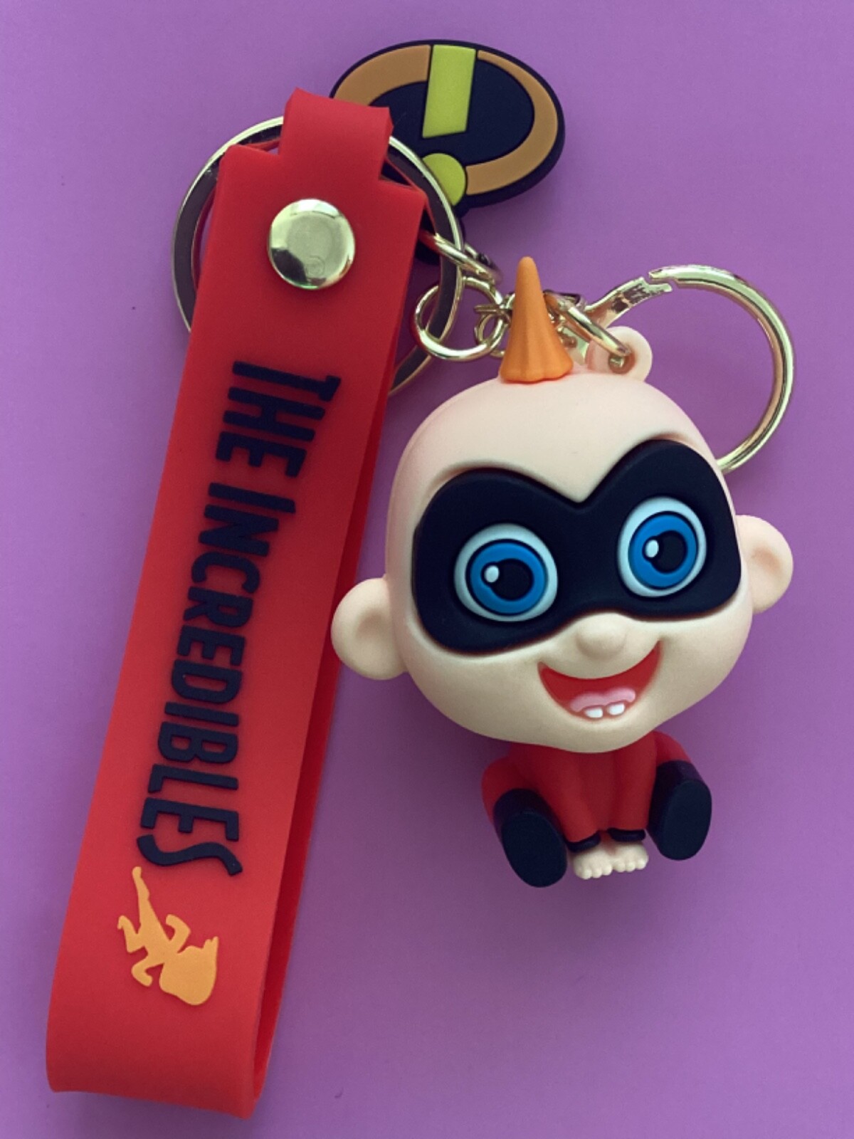3D Rubber Keychain The Incredibles Character Keychain Key Ring No-4 ...