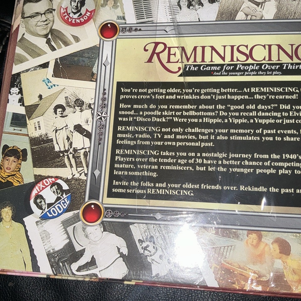 Reminiscing Board Game Vintage 1989 TDC Games For People Over Thirty ...