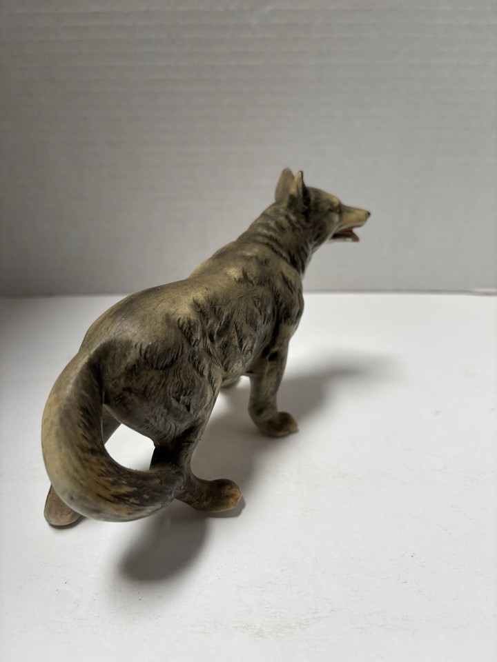 Gray Wolf Ceramic Figurine Made In Japan In The 1970S | eBay