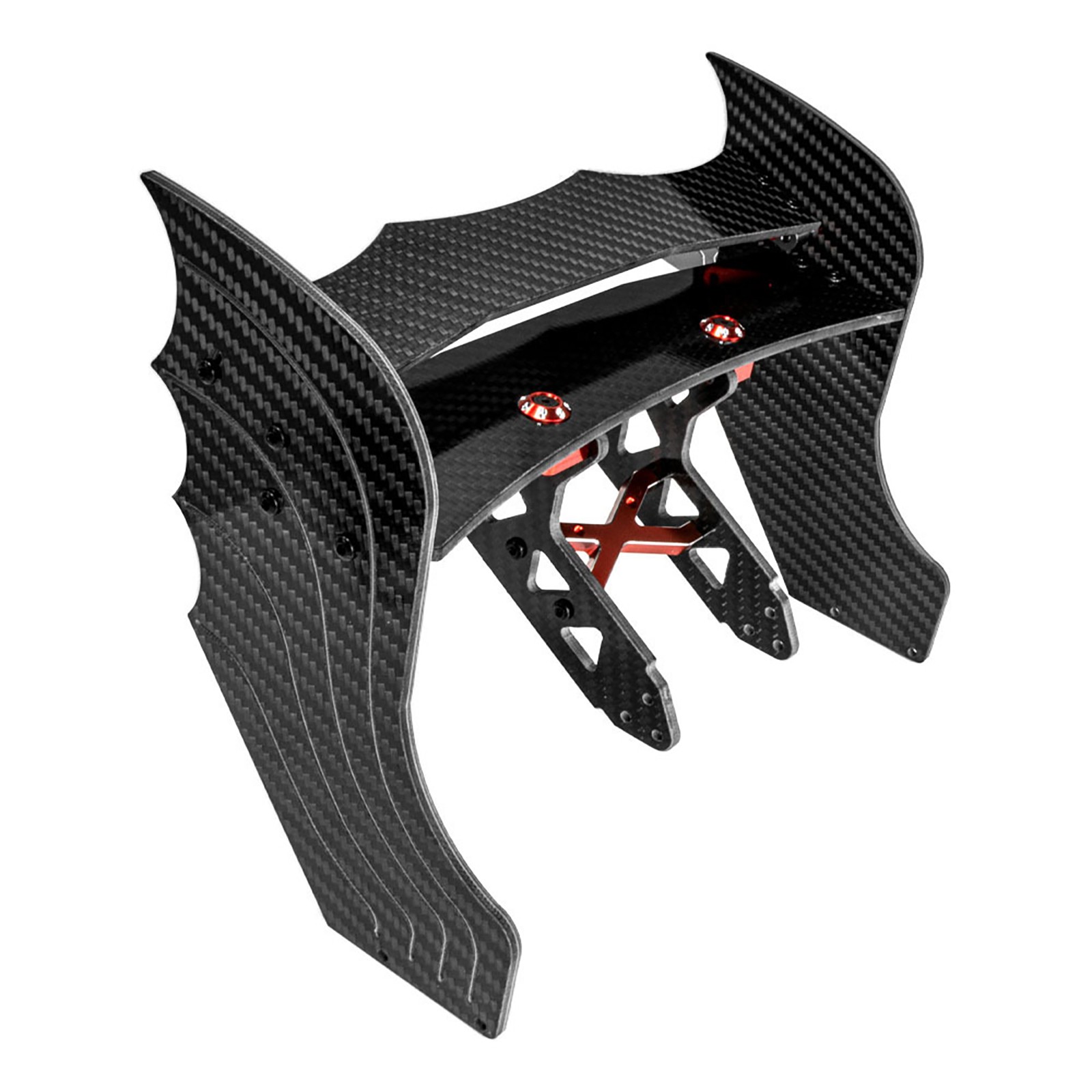 Carbon Fiber Rear Tail Wing+Spoiler Wing for ARRMA F1 LIMITLESS 1/7 RC ...