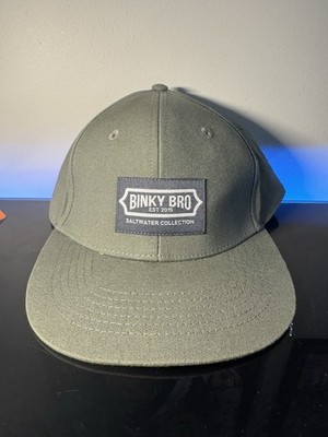 Binky Bro SnapBack Hat Surf Saltwater Collection Dark Green Olive ...