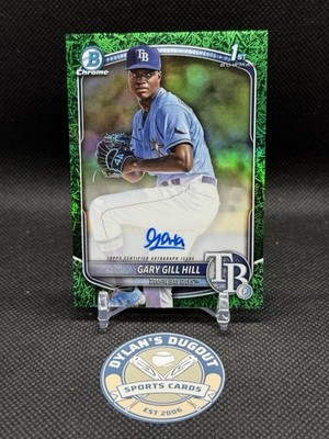 2025 Bowman Chrome Gary Gill Hill 1st Bowman Auto #CPA-GG Green Grass ...