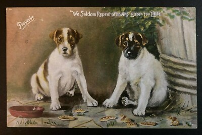 pk95580:Postcard-Artist Adrienne Lester - Proverbs Puppies - We Seldom ...