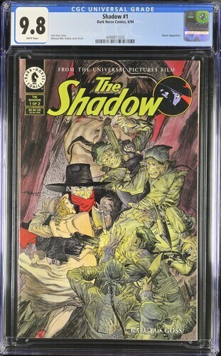 The Shadow #1 Dark Horse Comics Movie Adaptation 1994 - CGC 9.8 - POP 1 ...