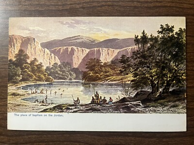 Baptism on the Jordan River, Israel Palestine Postcard ~ Divided Back ...