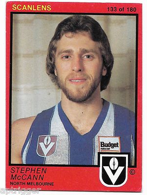 1982 Scanlens (133) Stephen McCANN North Melbourne ++++ | eBay