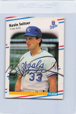 1988 Fleer #270 Kevin Seitzer Royals Signed Auto *K2983 | eBay
