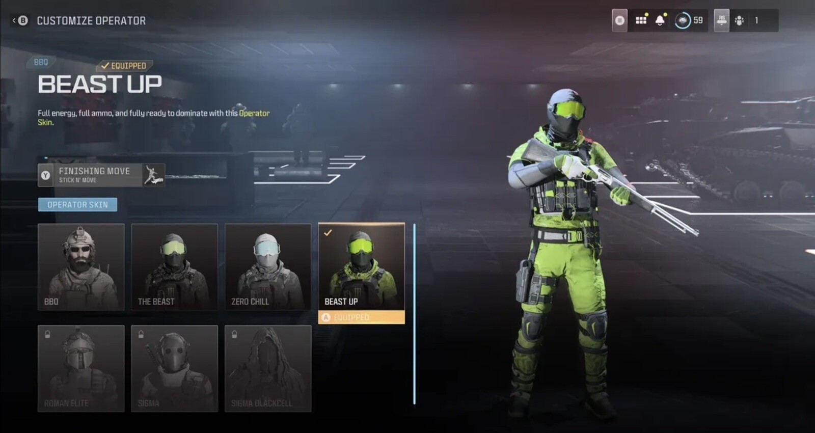 Call of Duty Modern Warfare III MW3 Beast Up Operator Skin & Mark Of ...