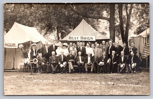 Governor Charles Deenan at Pana Illinois IL Chautauqua 1910 Real Photo ...