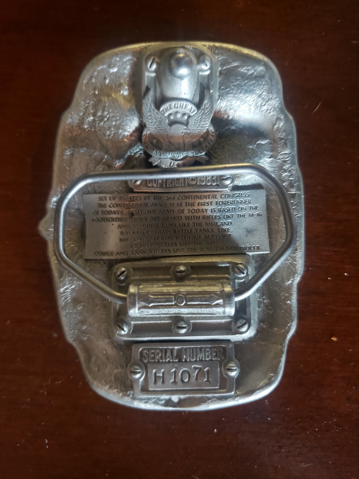 US Army Belt Buckle - Gem