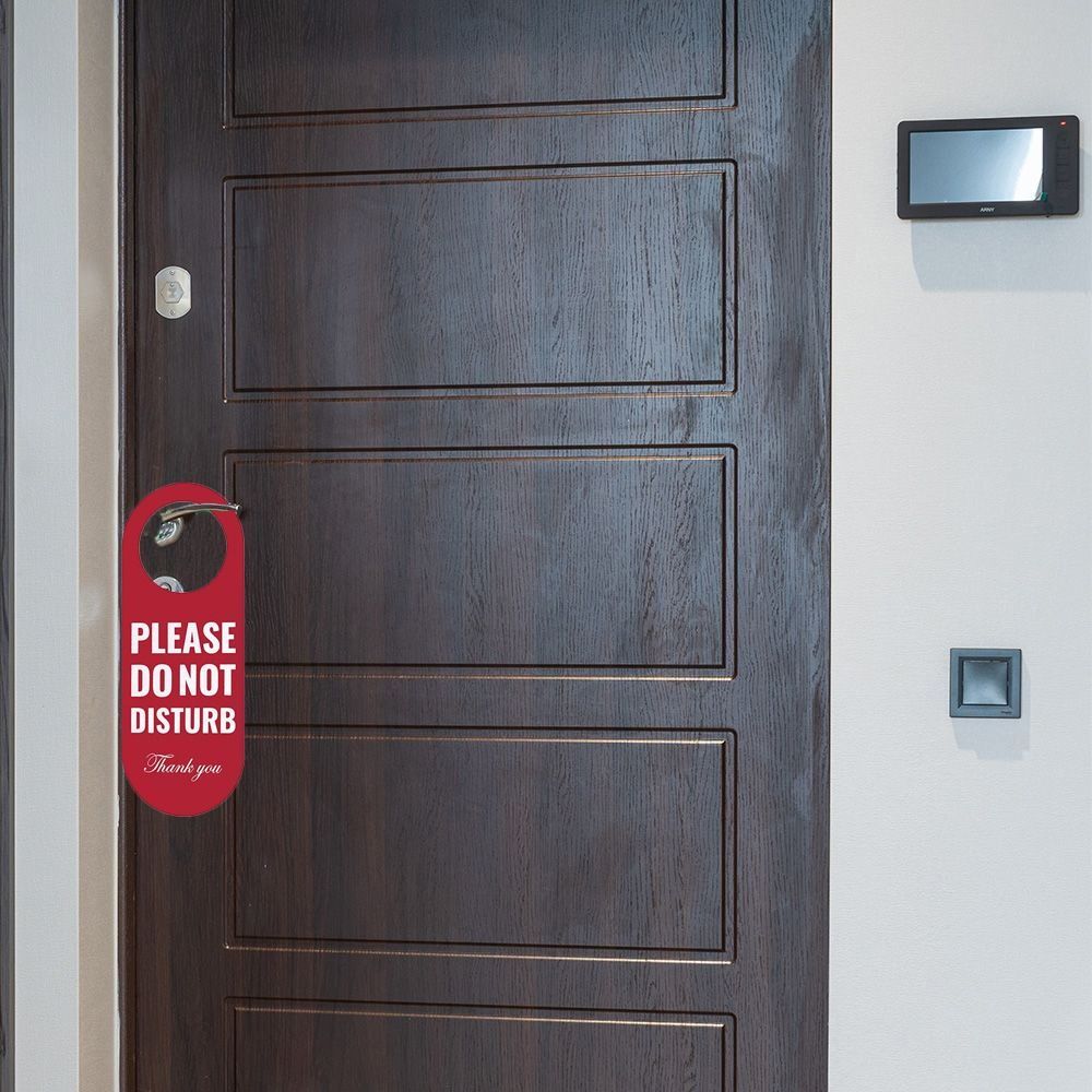 Double Sided Do Not Disturb Signs PVC Hotel Bulletin Board Make up Room ...