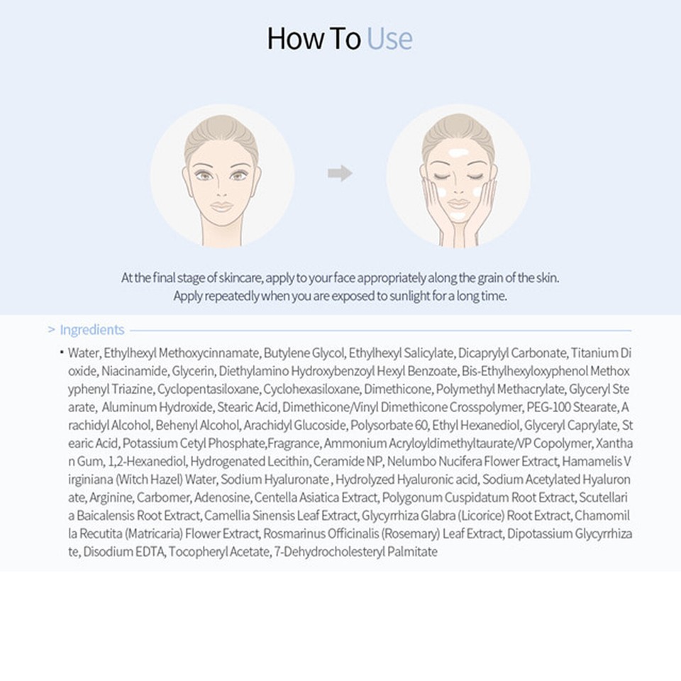 DERMA ELRAVIE Derma Hyal-Solution Waterful Sun Cream SPF 50+/PA++++1 ...