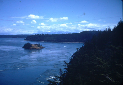 Red Border 1952 Deception Pass Washington State Kodachrome Transparency ...