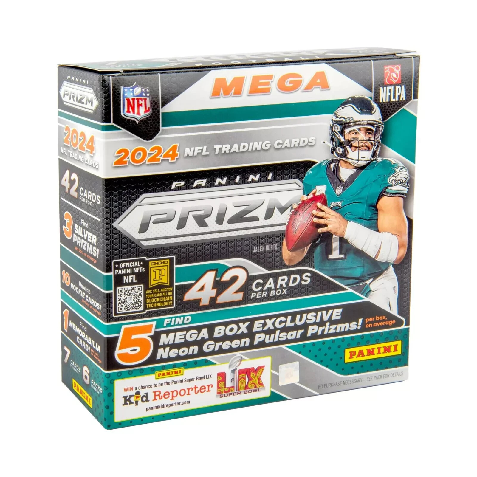 New 2024 Panini Prizm Football NFL (Mega Box) 42 Cards Per Box Walmart ...