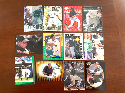 The Big Hurt HOF Frank Thomas Special 12 Card Vintage Set all Mint Hall ...