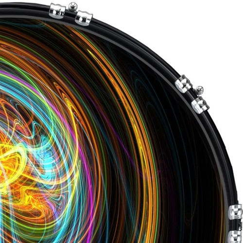 20" Custom Bass Kick Drum Front Head Graphic Graphical Spiral 3 | eBay