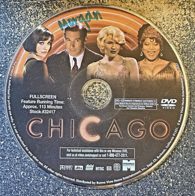 Chicago (DVD, 2002) Richard Gere, Renee Zellweger & Catherine Zeta ...