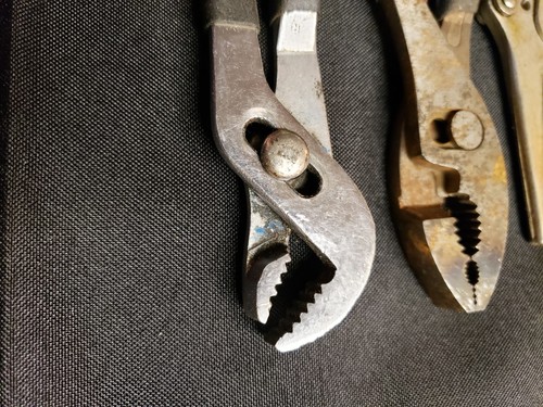 Craftsman Vintage Pliers Lot Of 4 USA 42308 Clench Wrench Slip Joint ...