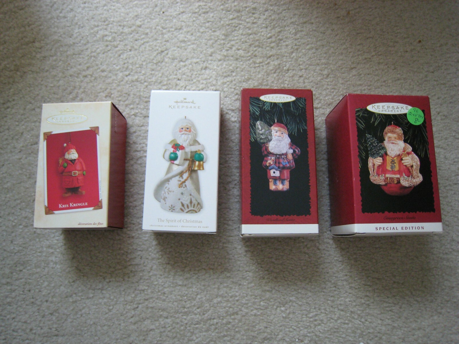 SET OF 4 SANTA HALLMARK SANTA ORNAMENTS -1996 TO 2010 - NIB (A3) | eBay