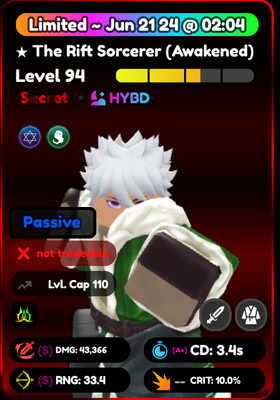 The Rift Sorcerer Awakened Almighty S/A+/S Stats With Christmas Costume ...