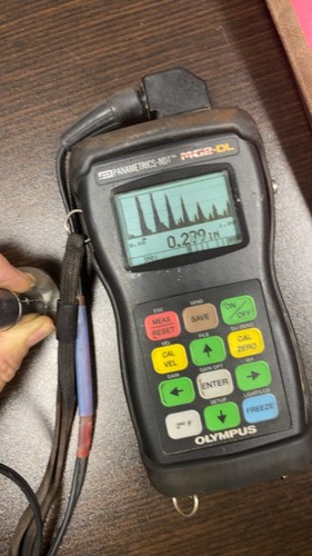 Panametrics MG2-DL Thickness Meter with D790-SM Olympus | eBay