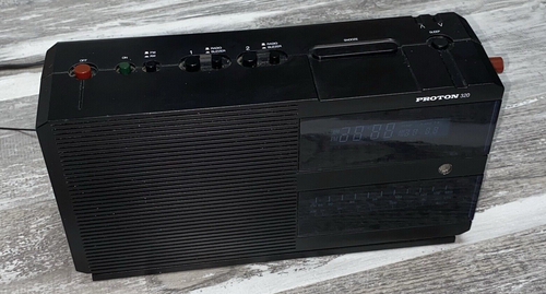 Proton 320 AM/FM Alarm Clock Radio TESTED Working Clean Vintage | eBay