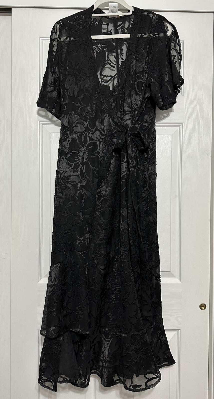 Alembika GORGEOUS Sheer Wrap Dress With Asymmetrical … - Gem