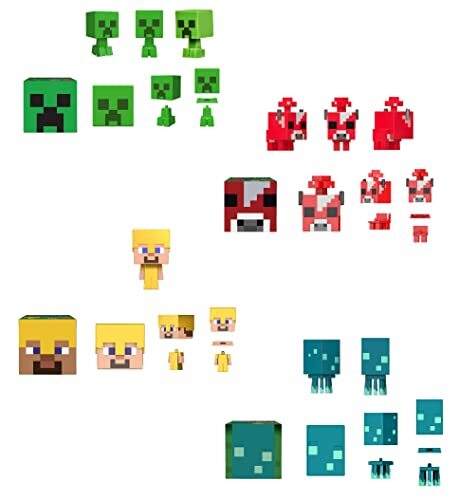Minecraft 986F-HDV64 Mob Head Mini figure Assorted F x36pieces set ...